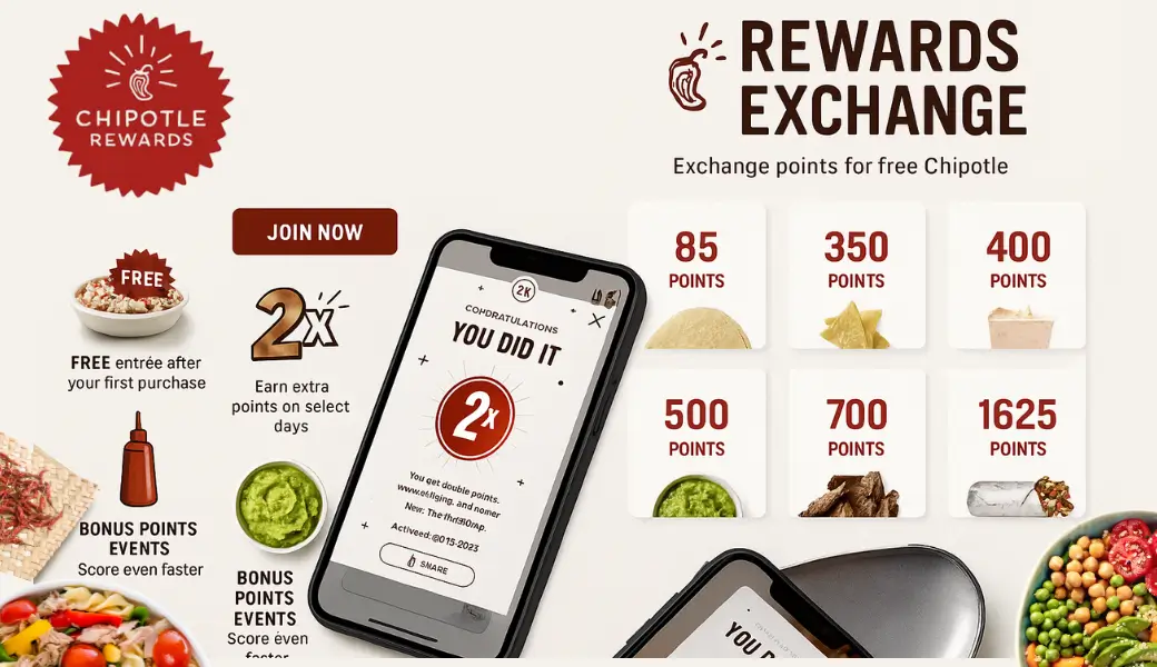 Chipotle Rewards Program, Steps to Earn Points and Redeem